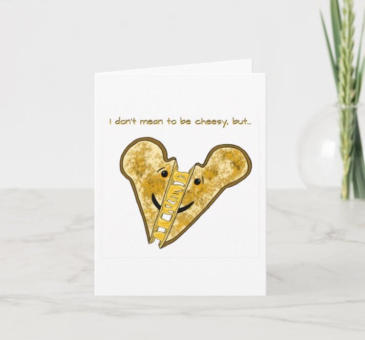 Grilled Cheese - Themed Anniversary Card - Etsy
