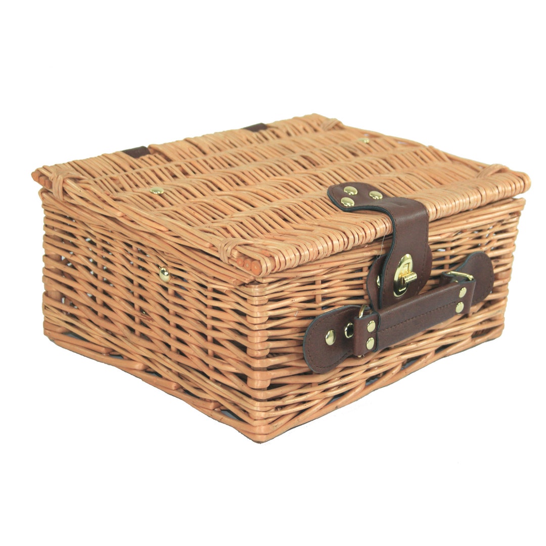 Empty Wicker Hamper Basket With Lid for Gift Baskets, Christmas Hampers ...