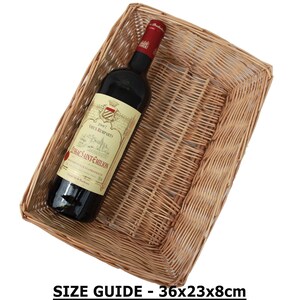 Shallow Rectangular Wicker Baskets - Fruit Baskets, Bread Baskets ...