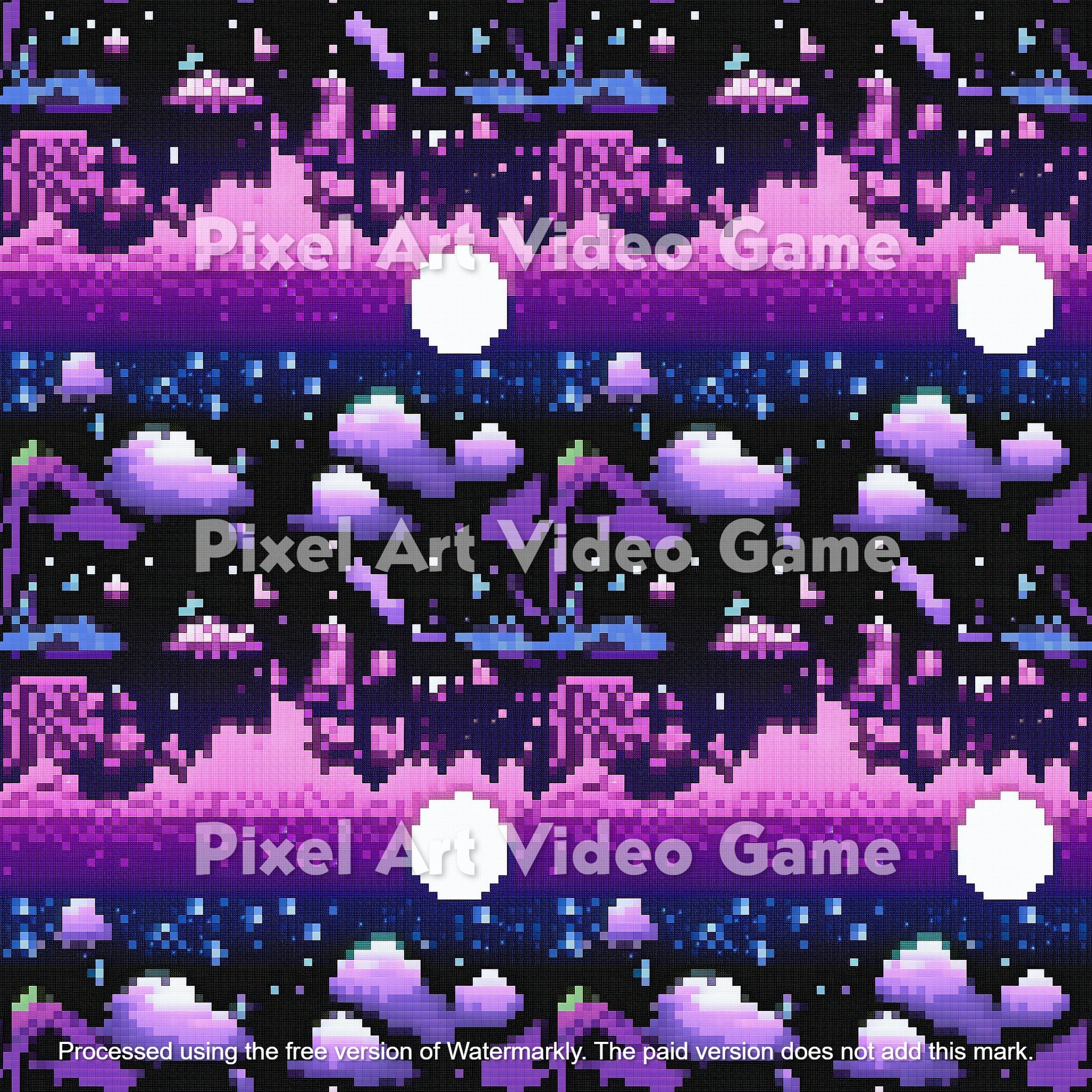 Pixel Art Video Game Digital Seamless Design for Gaming - Etsy