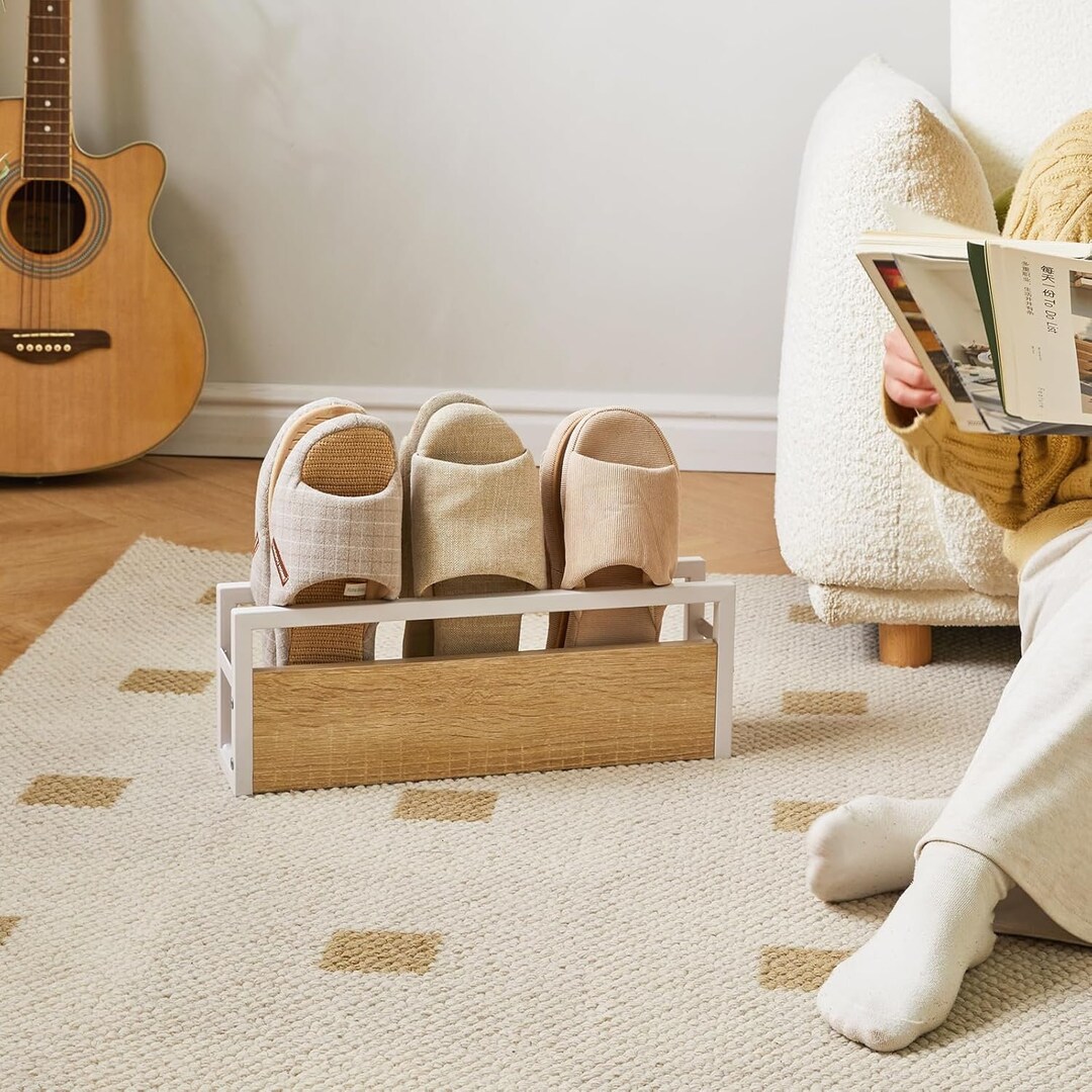 Slipper Shoe Stand Rack Storage, Housewarming Gift,metal Slipper Holder ...