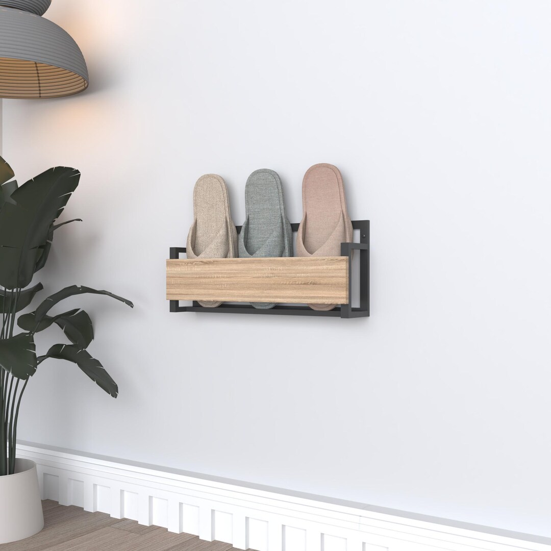 Slipper Shoe Storage, Minimalist Slipper Storage Organizer ...