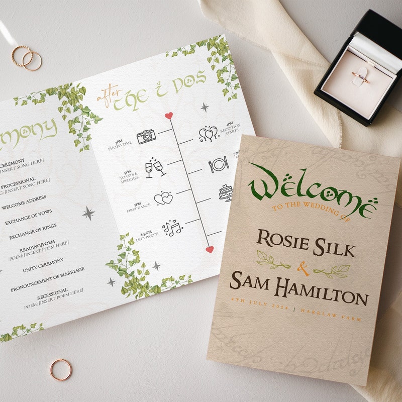 Wedding Program Nerd - Etsy