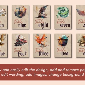 Magical Wedding Table Numbers Template Wizard Wedding Table Numbers ...