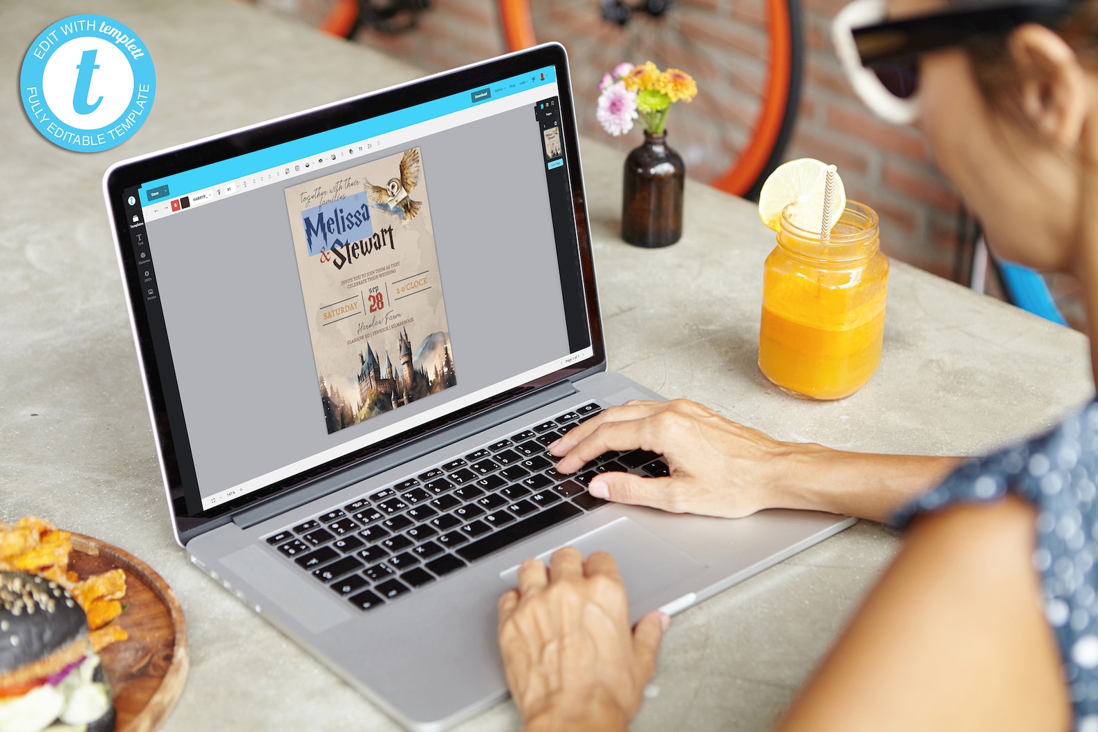 MAGICAL Fantasy Menu Card Template Wizard Wedding Menu - Etsy