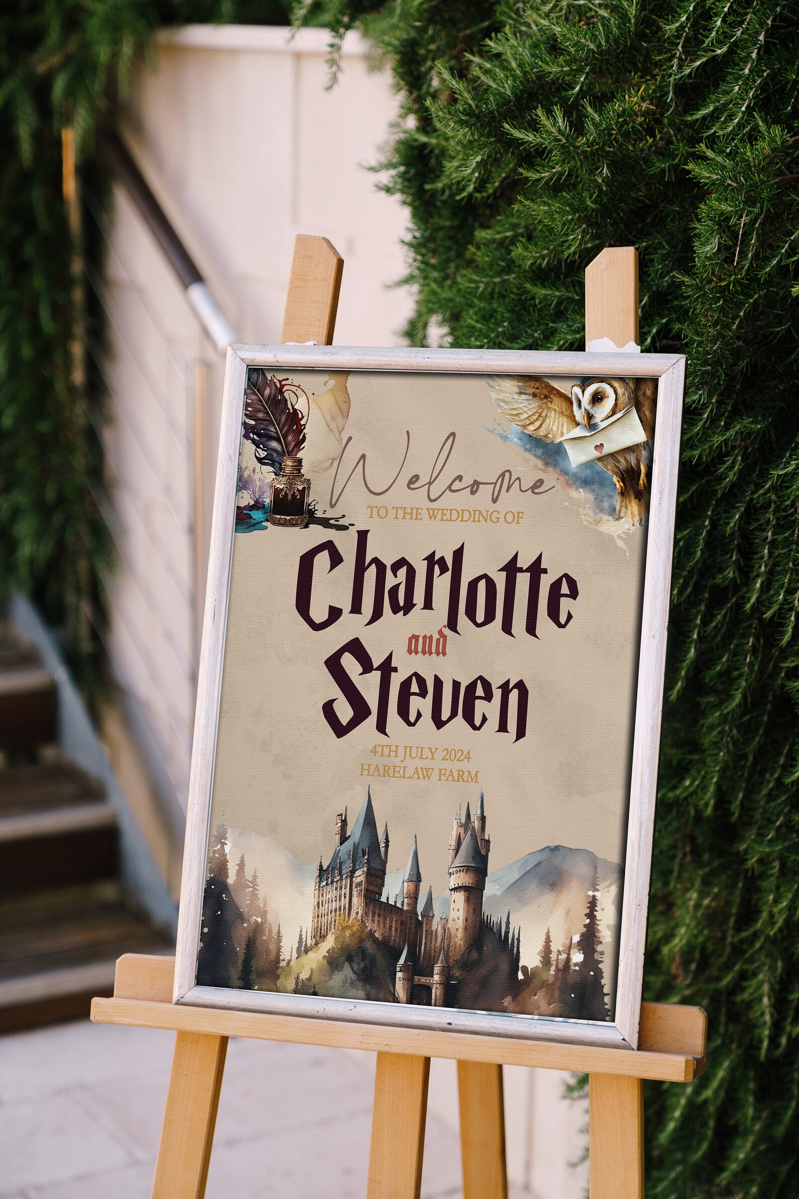 MAGICAL Welcome Sign Template Fantasy Wizard Wedding Theme - Etsy UK