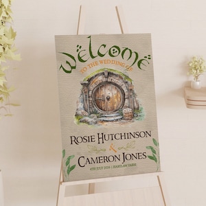 Nerdy Wedding Welcome Sign Template, LOTR Wedding Sign Editable ...
