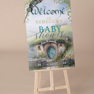 Geeky Baby Shower Welcome Sign Template, LOTR Welcome Printable Sign ...