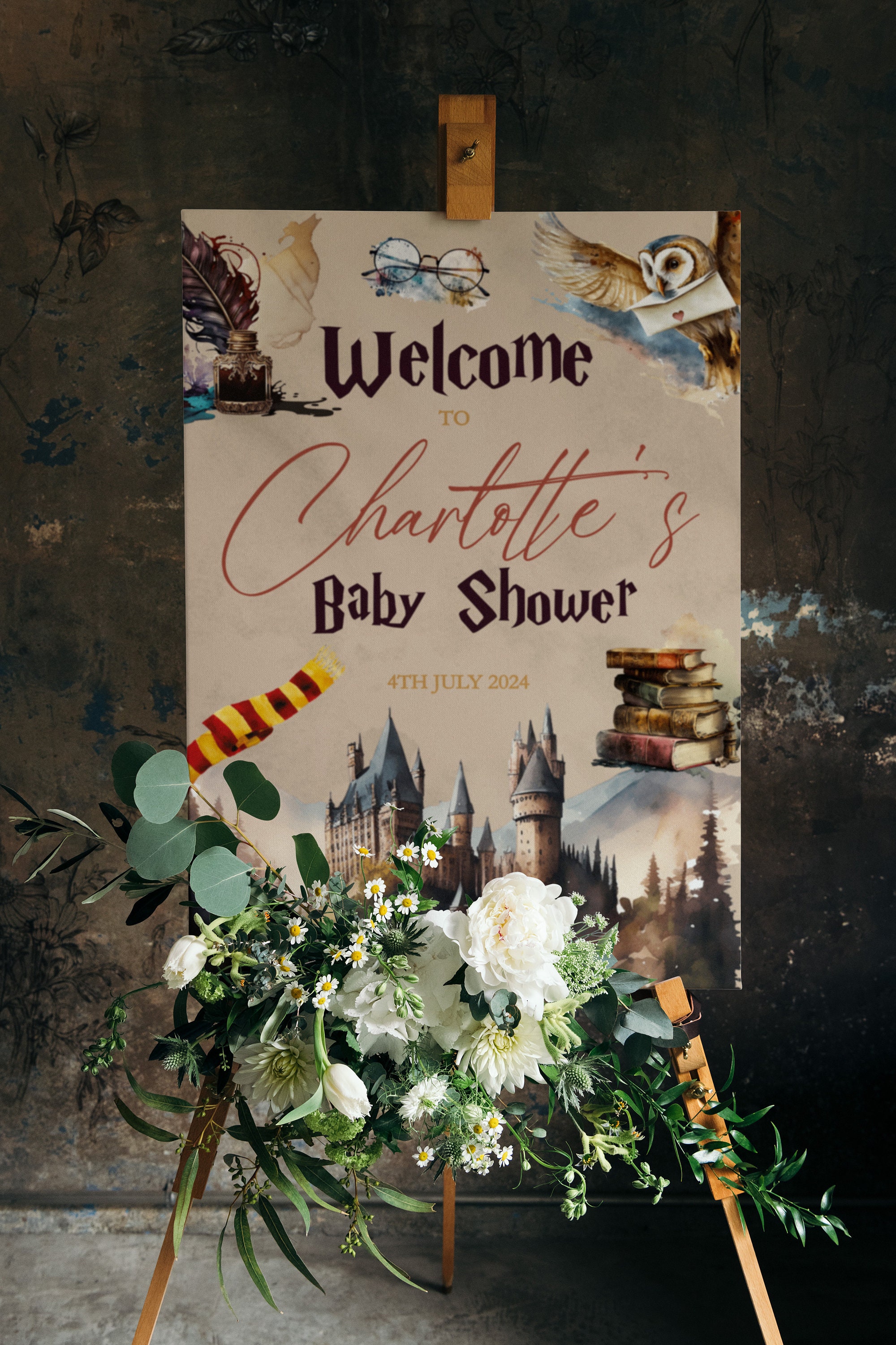 Magical Wizard Welcome Sign Template, Fantasy Welcome Printable Sign ...