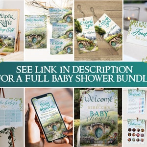 Geeky Baby Shower Welcome Sign Template, LOTR Welcome Printable Sign ...