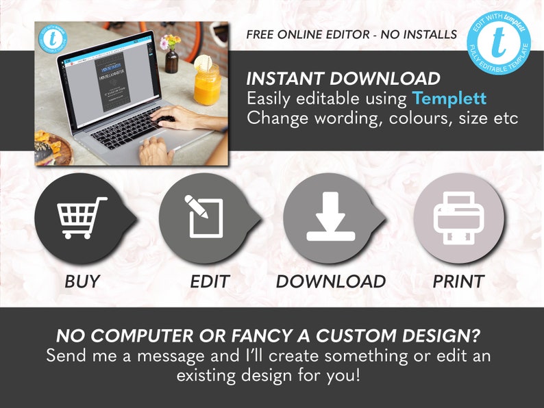 QR Code Response Card Template Floral Minimalist Wedding - Etsy