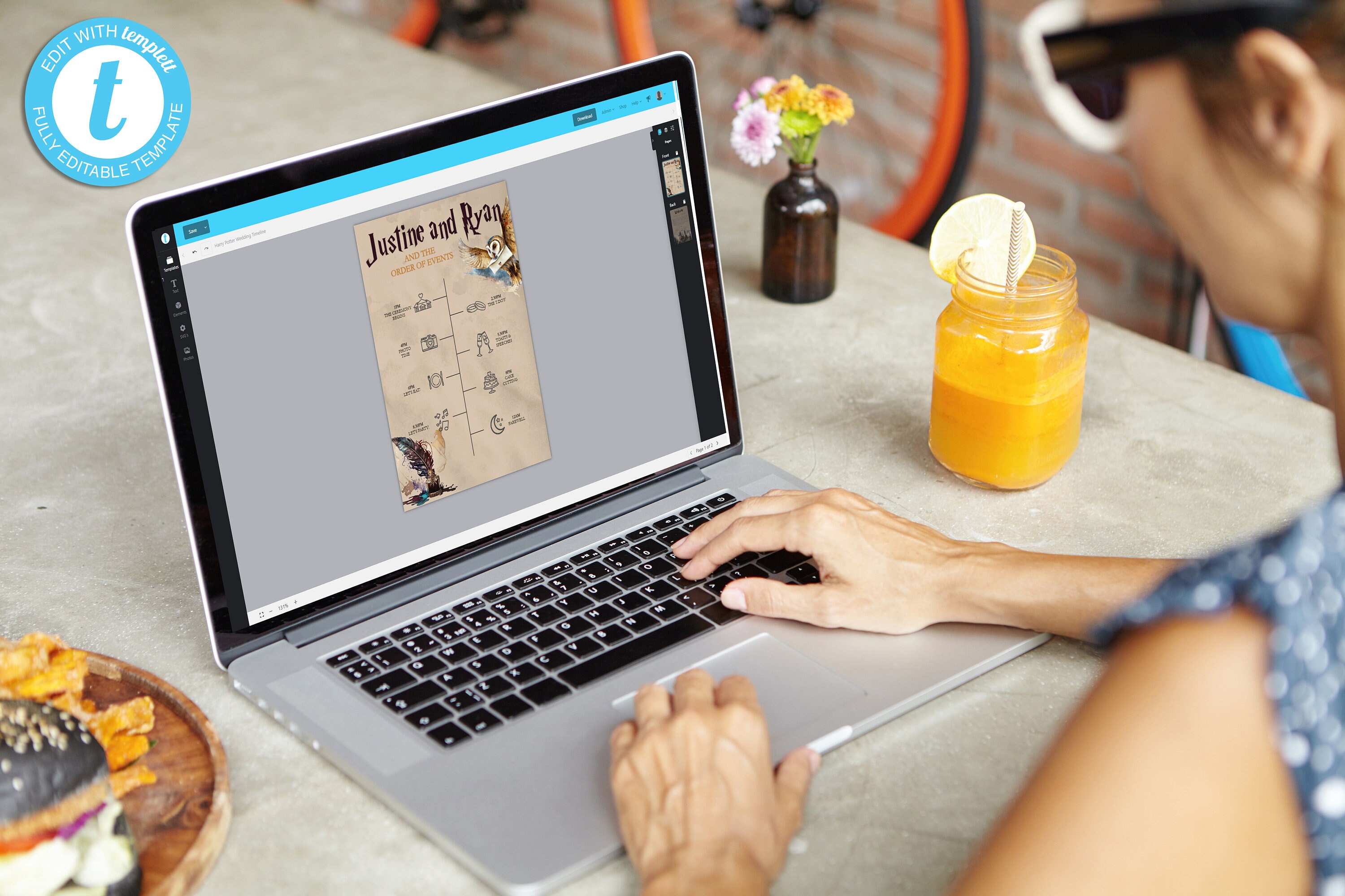 MAGICAL Wizard Wedding Day Timeline Template Fantasy Welcome - Etsy