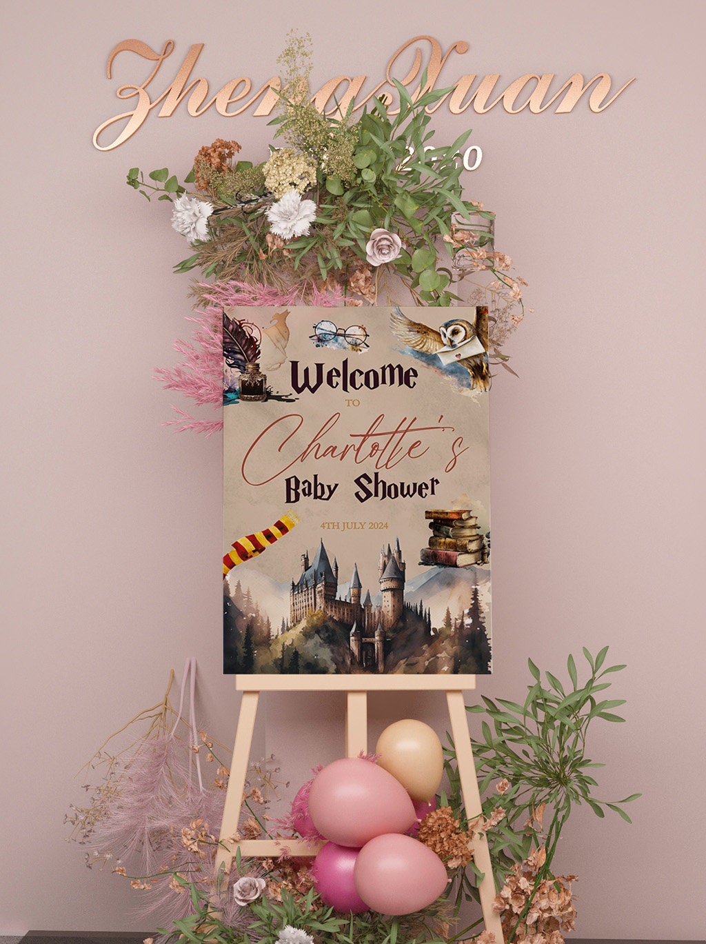 Magical Wizard Welcome Sign Template, Fantasy Welcome Printable Sign ...