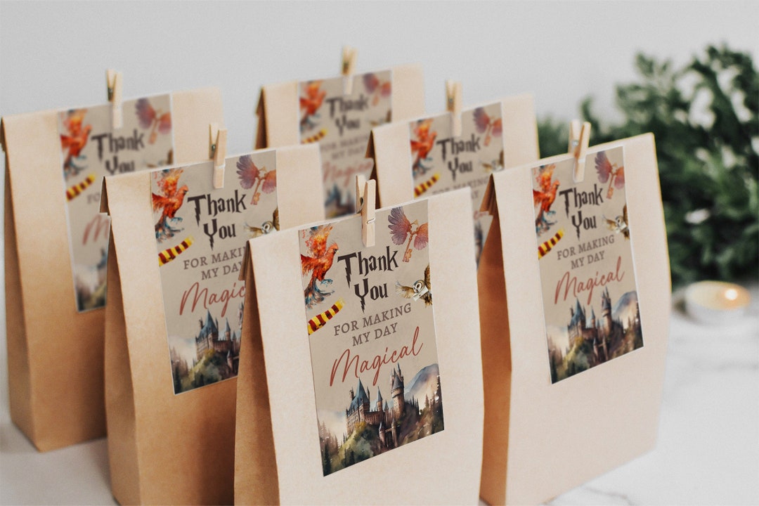 Magical Birthday Gift Tag Template, Custom Printable Christmas Gift Tag ...