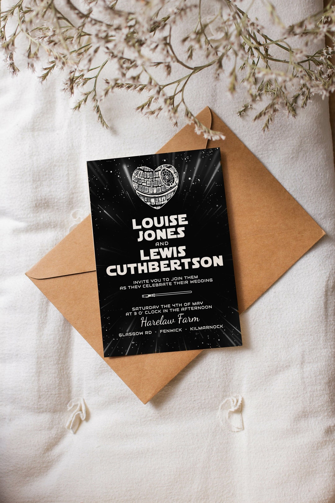 SCI FI Wedding Invitation Only Printable Nerdy Wedding Template ...