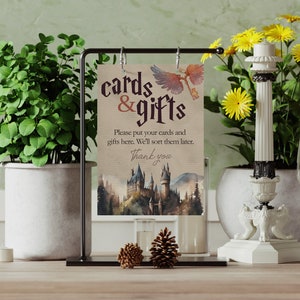 MAGICAL Cards and Gift Sign Printable Wedding Gifts Sign Bridal Shower ...