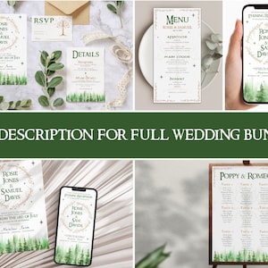 LOTR Wedding Invitation Template Editable Elven Wedding Invite ...