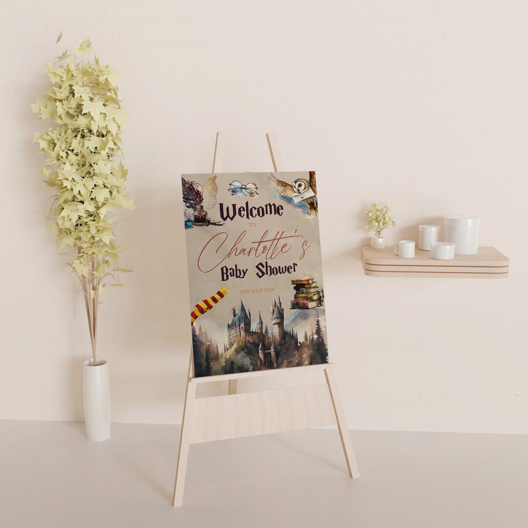 Magical Wizard Welcome Sign Template, Fantasy Welcome Printable Sign ...