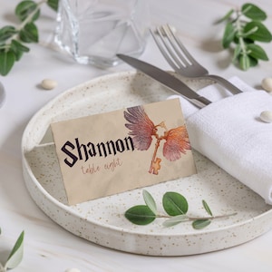 MAGICAL Fantasy Place Names Wizard Wedding Birthday Place Card ...