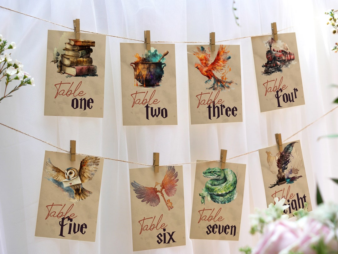 Magical Wedding Table Numbers Template Wizard Wedding Table Numbers ...
