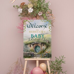 Geeky Baby Shower Welcome Sign Template, LOTR Welcome Printable Sign ...