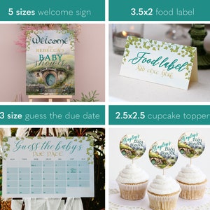 Geeky Baby Shower Large Bundle, Editable Nerdy Baby Decorations Sign ...