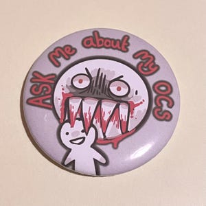 Ask Me About My Ocs Badge - Etsy