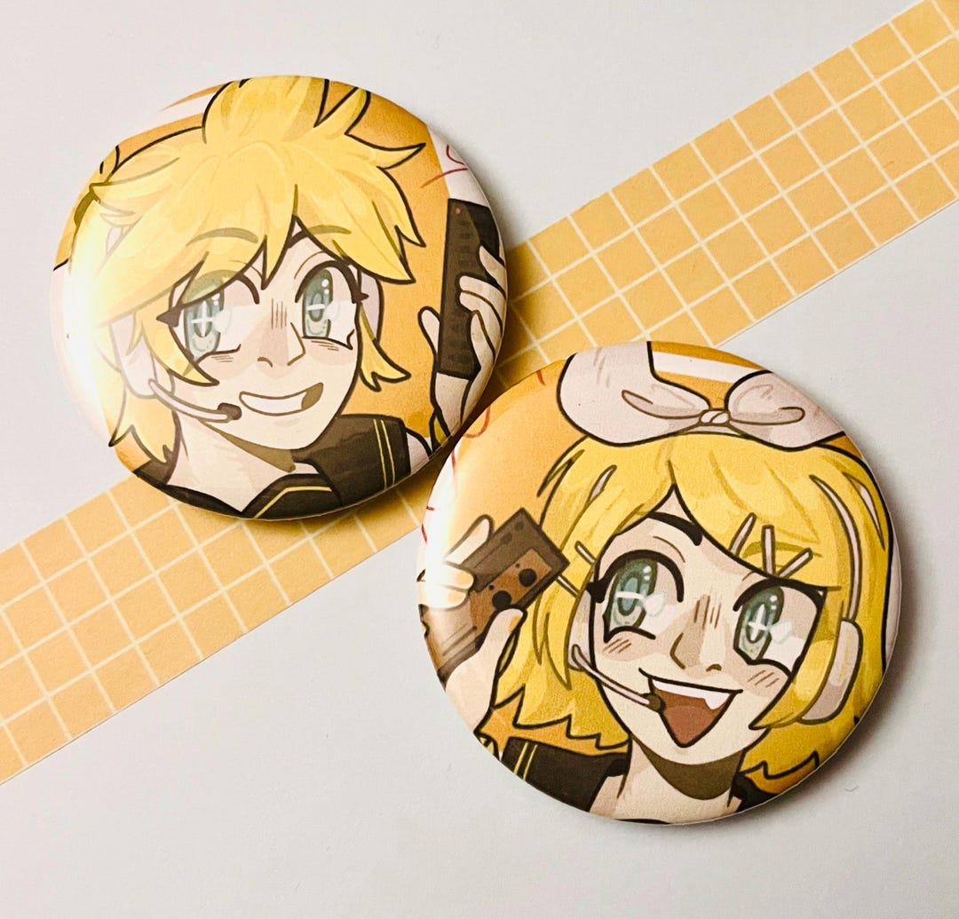 Rin and Len Remote Control Badges - Vocaloid - Etsy