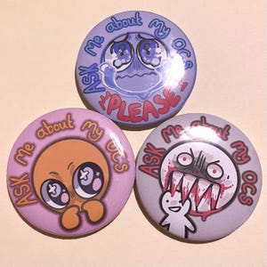 Ask Me About My Ocs Badge - Etsy