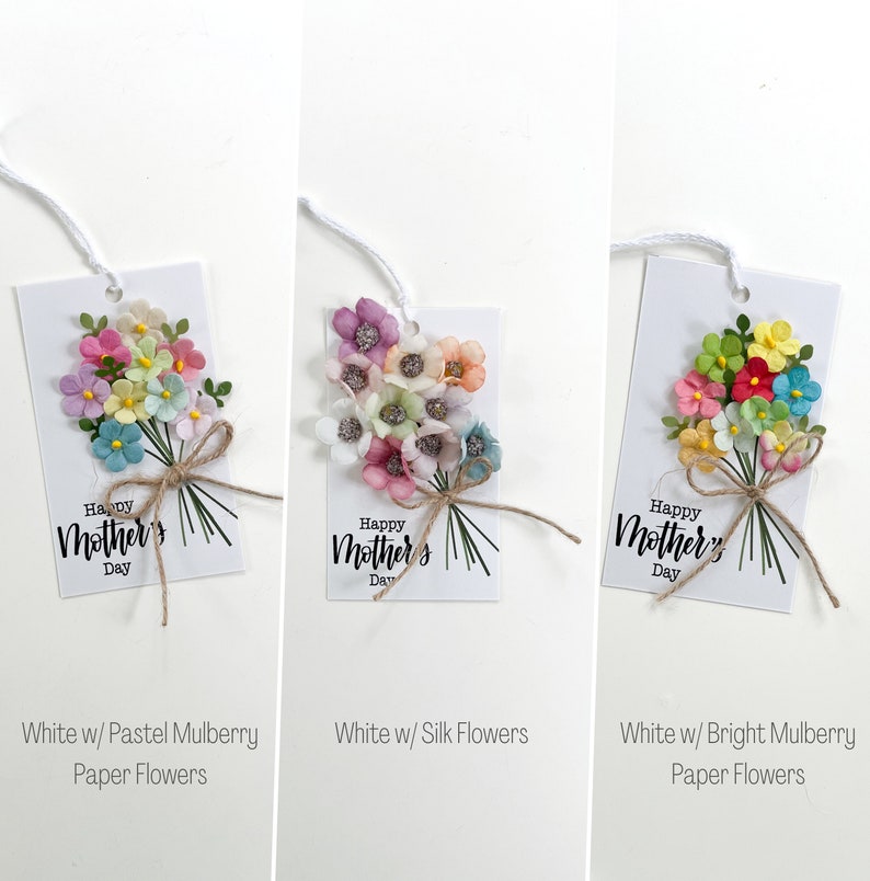 Mothers Day Gift Tag With Bouquet of Flowers | 3D Embellished Cards and ...