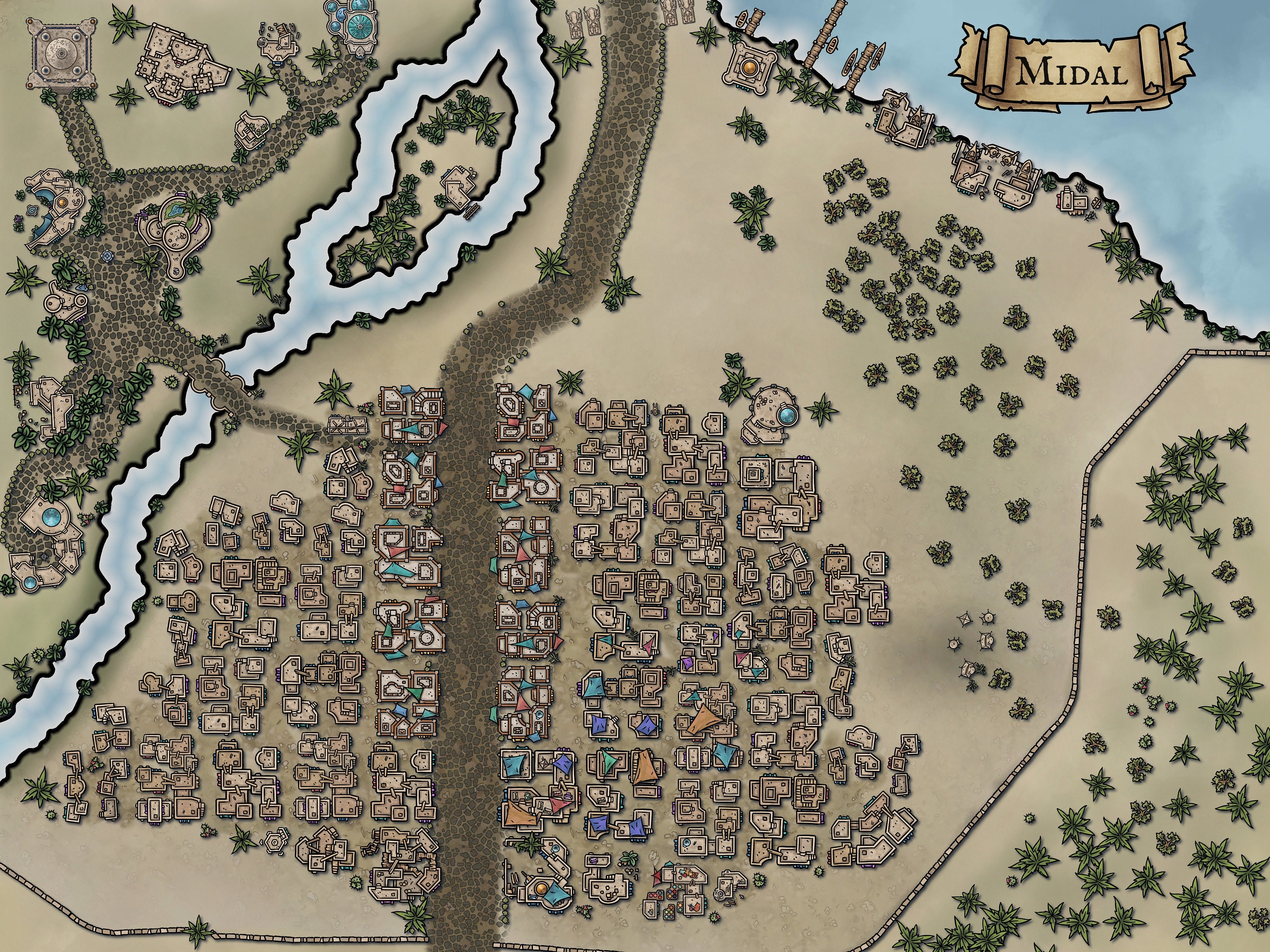 Custom Fantasy Map for Writers, Dnd, Decoration, Digital Download, Wall ...