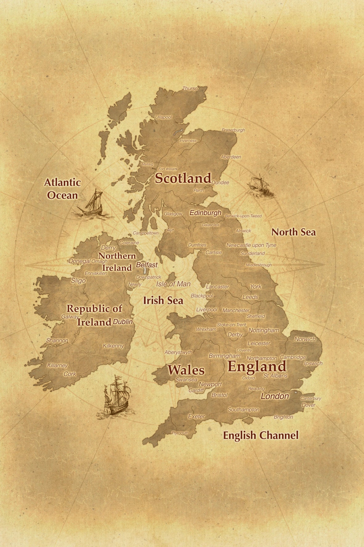 Custom Fantasy Map for Writers, Dnd, Decoration, Digital Download, Wall ...