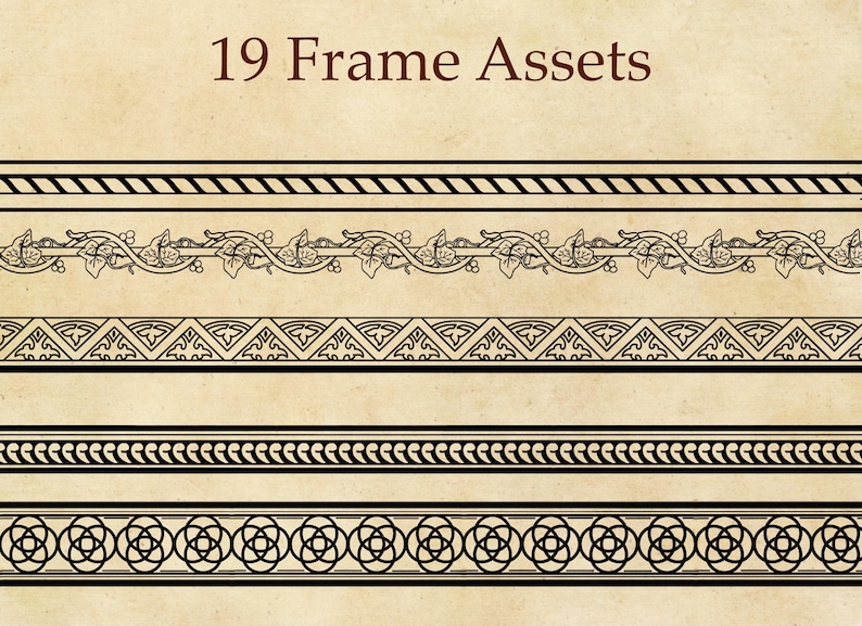 Fantasy Map Brush Sets and Stamps | Frames and Legends | Procreate ...