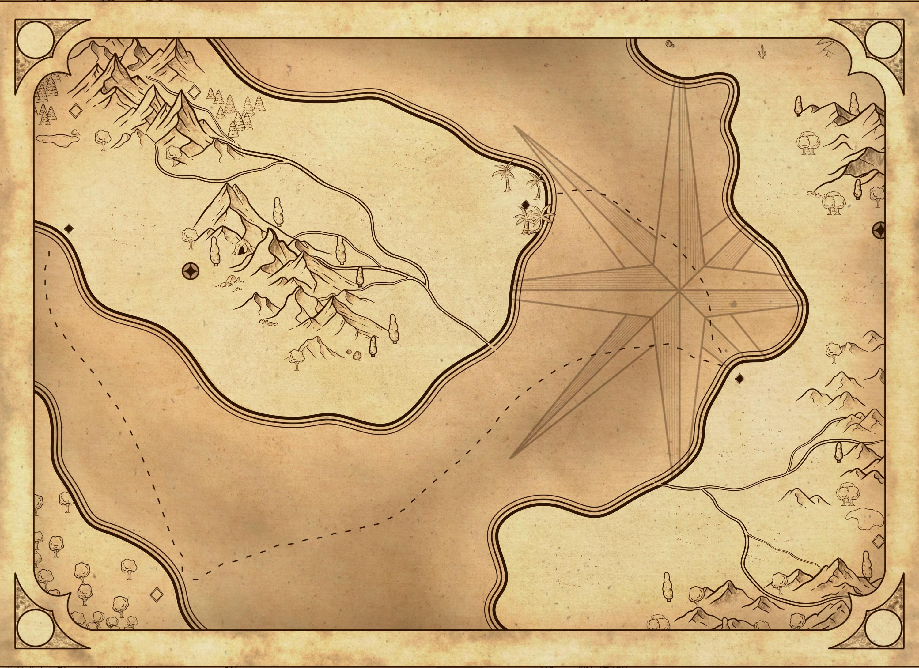 Fantasy Map Brush Sets and Stamps | Mountains and Land | Procreate ...