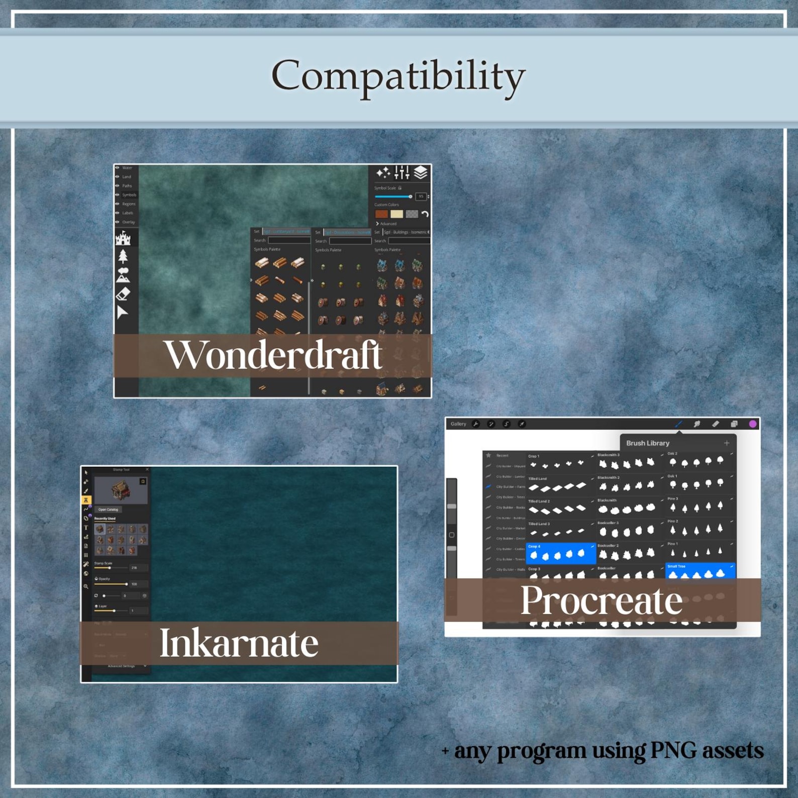 Fantasy Map Brushes & Assets: Starter Bundle | Procreate, Inkarnate ...