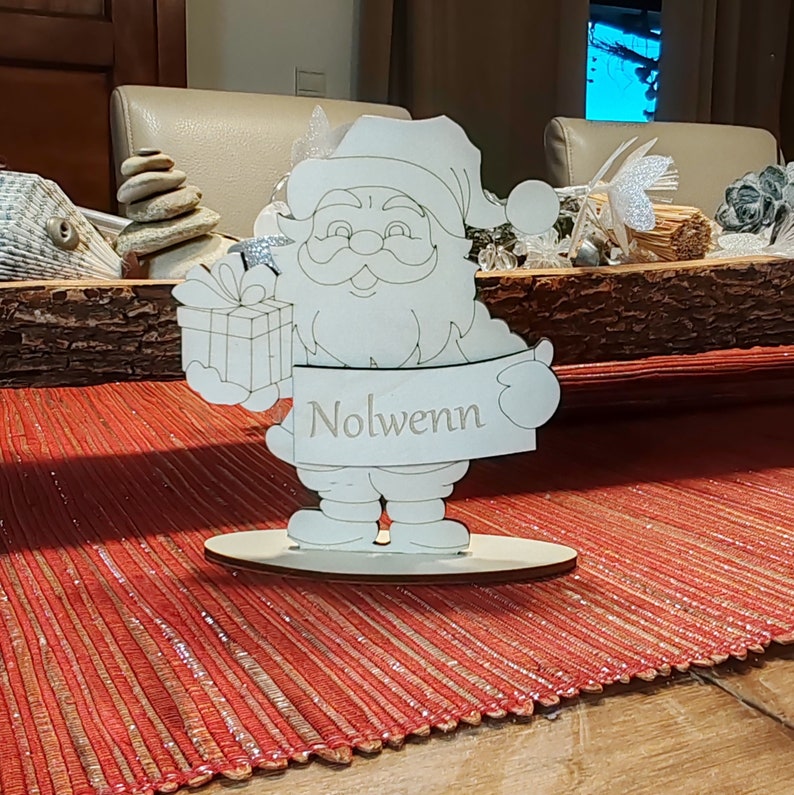 Personalized Decorative Wooden Santa Claus - Etsy