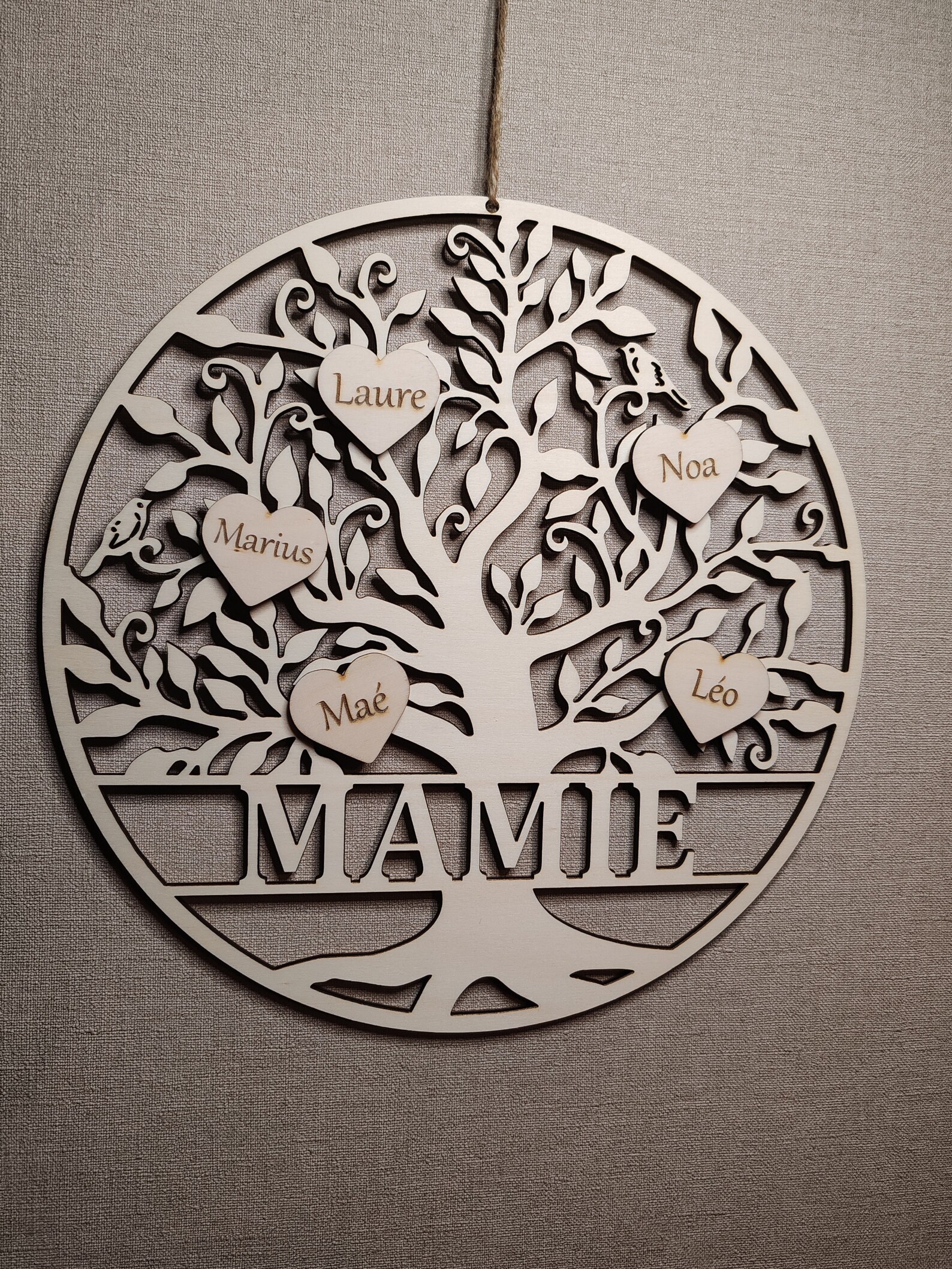 Personalized Tree of Life for Grandma With Heart - Etsy
