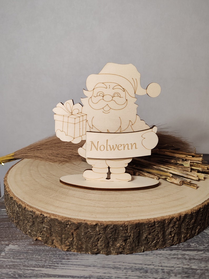 Personalized Decorative Wooden Santa Claus - Etsy