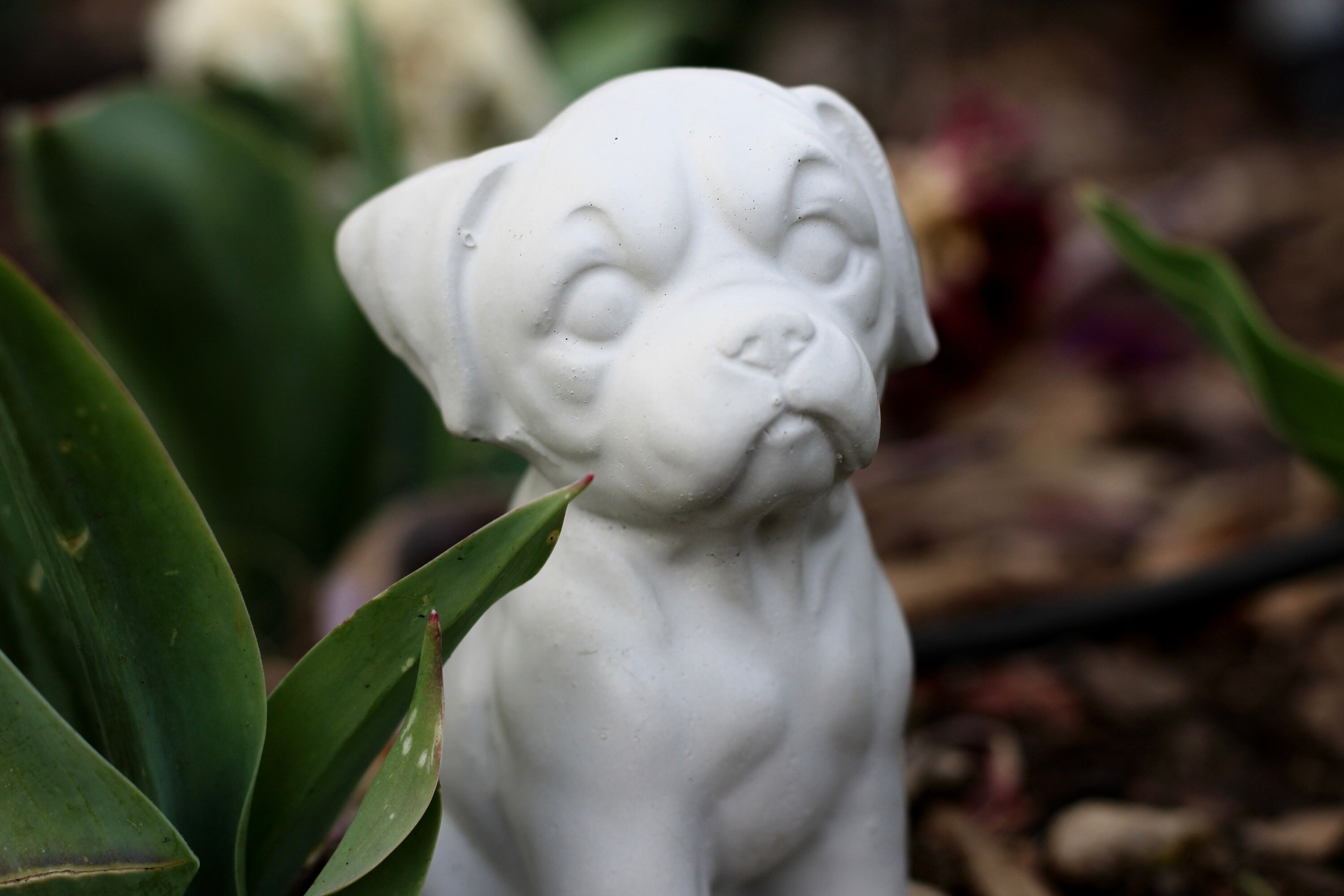 Dog Puppy Yard Art Concrete Cement Deco Paper Weight - Etsy