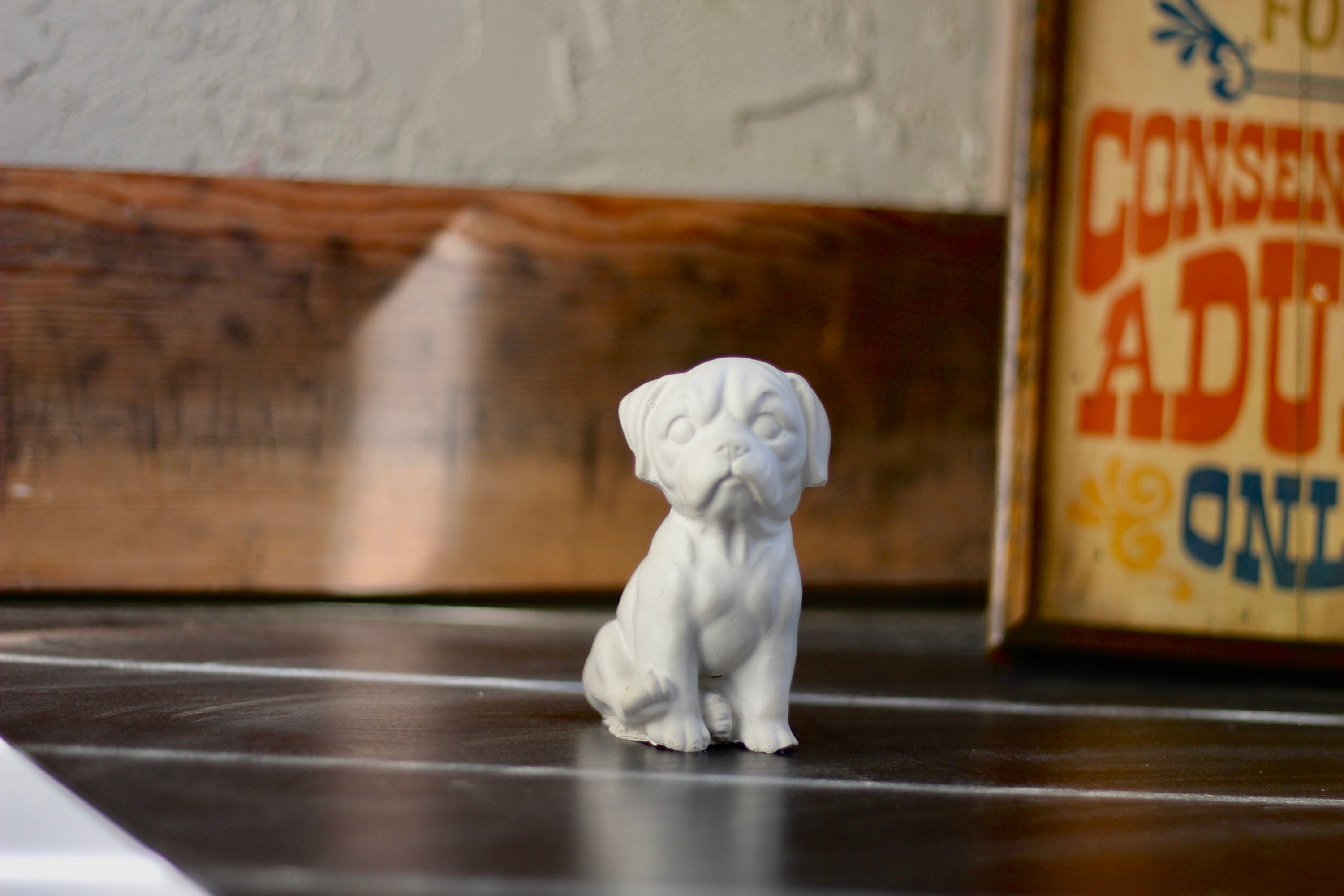 Dog Puppy Yard Art Concrete Cement Deco Paper Weight - Etsy