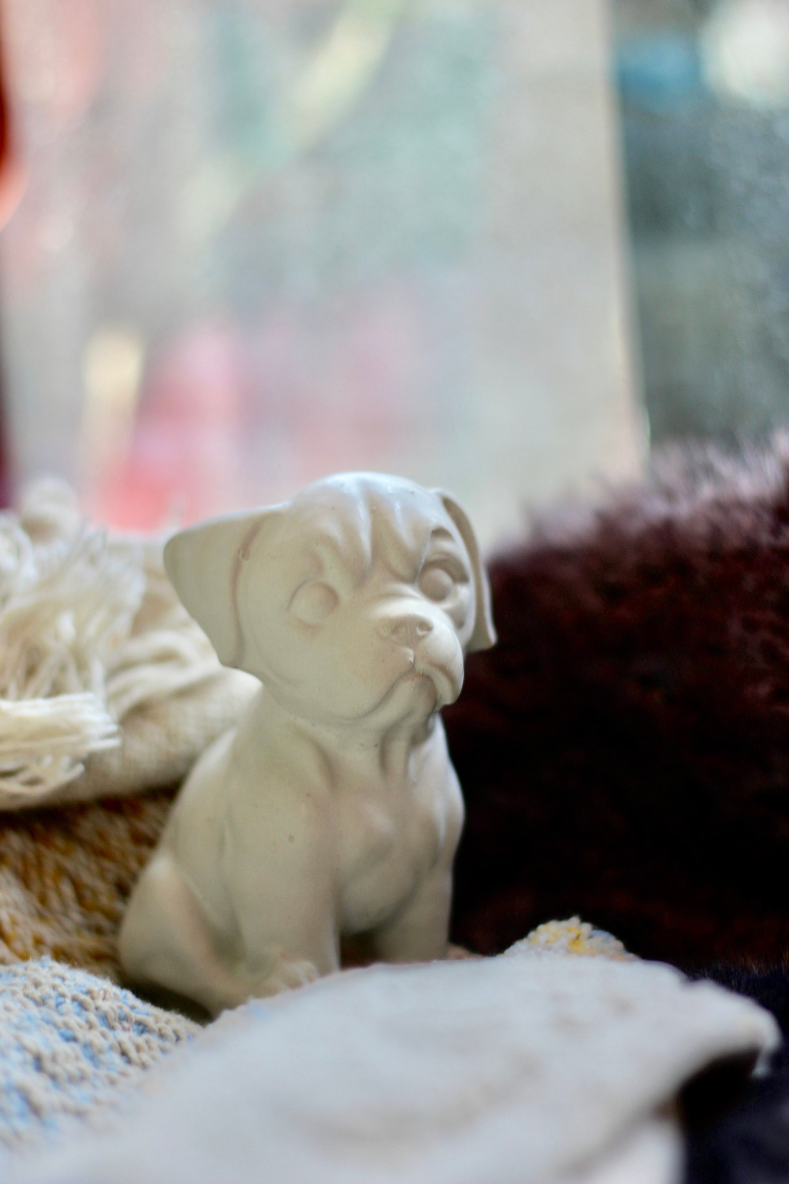 Dog Puppy Yard Art Concrete Cement Deco Paper Weight - Etsy