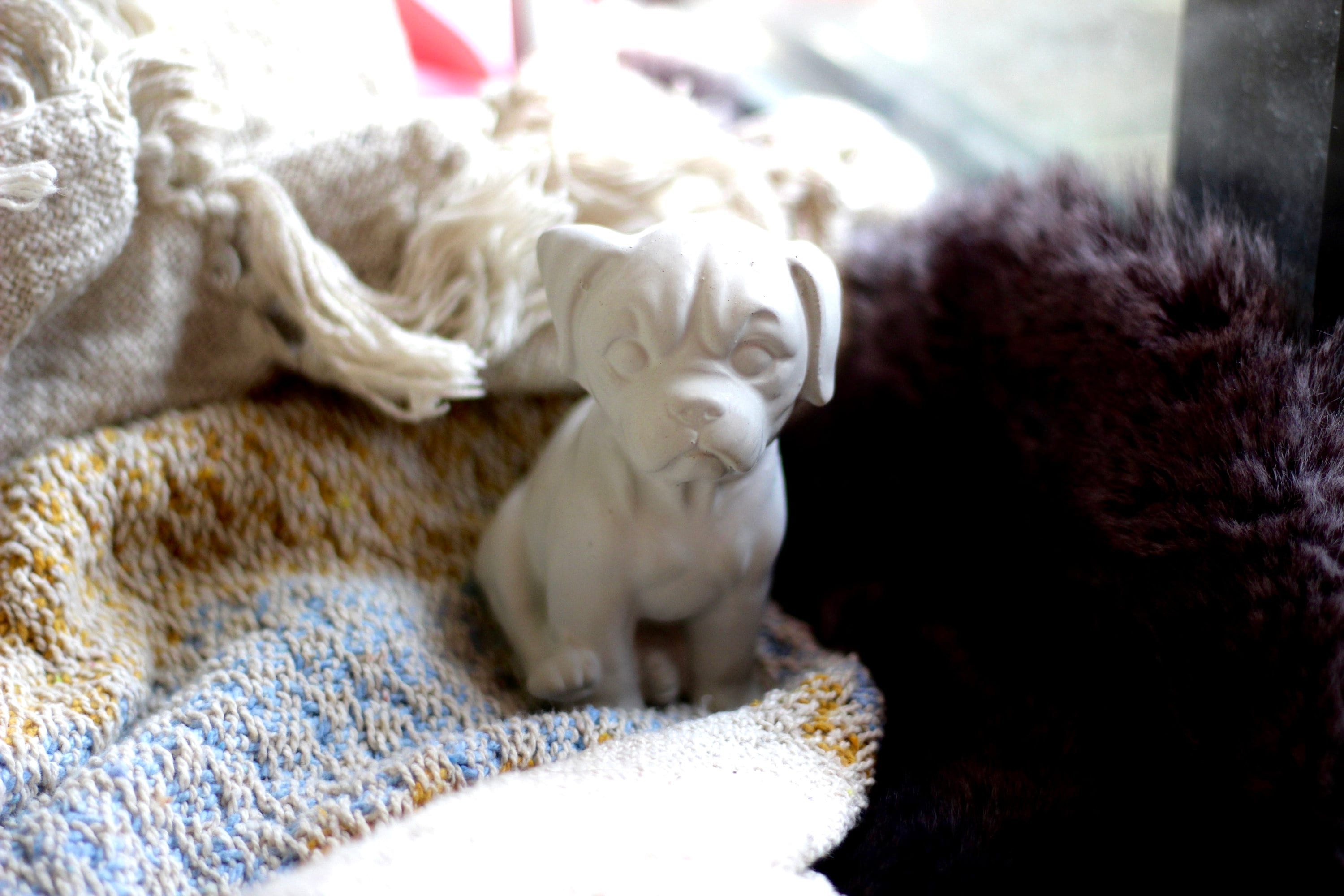 Dog Puppy Yard Art Concrete Cement Deco Paper Weight - Etsy