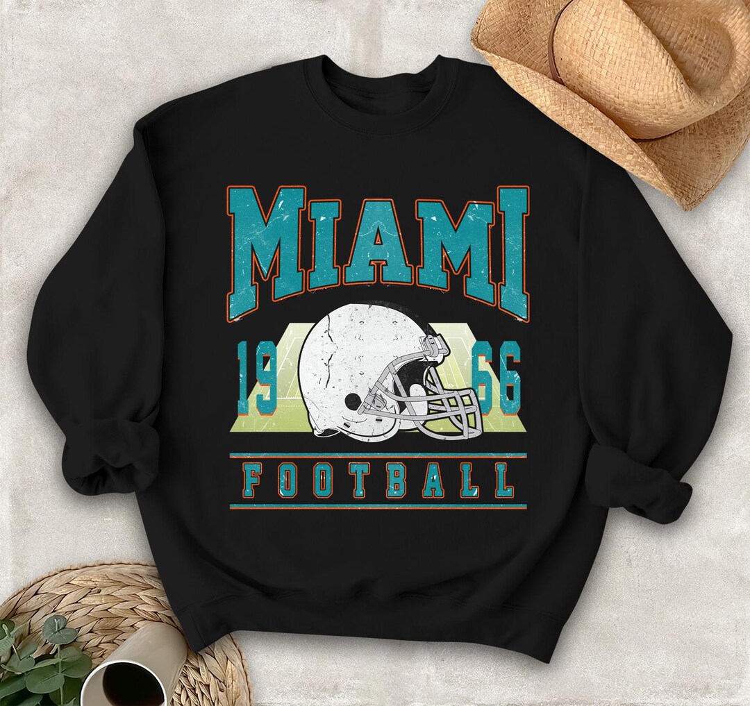 Vintage Miami Football Crewneck, Miami Sweatshirt, Miami Fan Gift ...