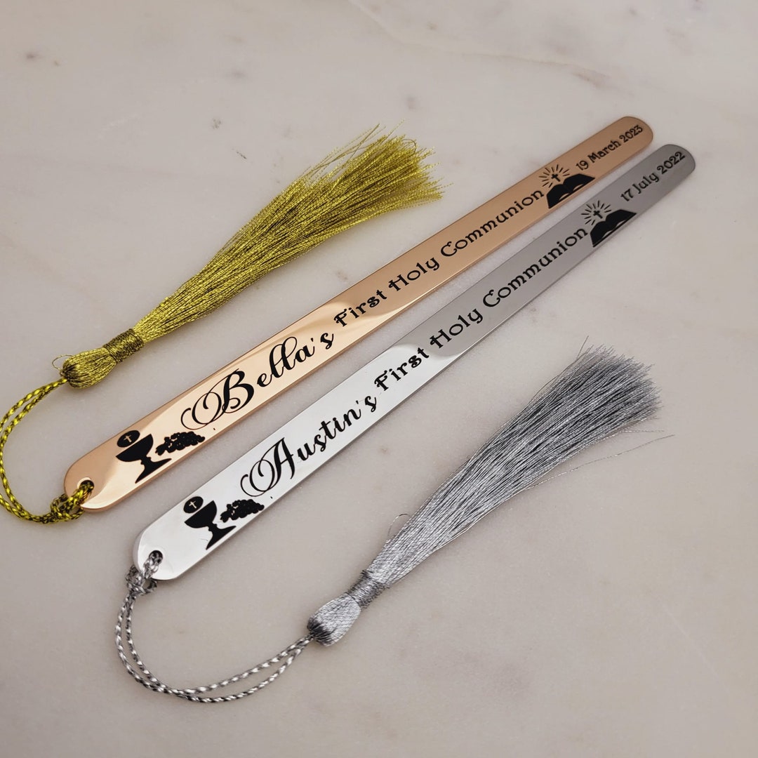 Personalized First Communion Gift, Bookmarks, Baptism Gift ...