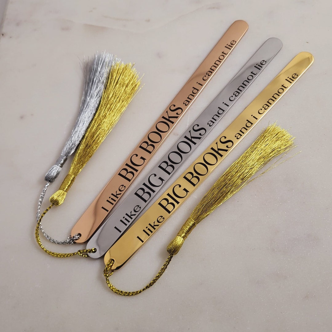 I Like BIG BOOKS and I Cannot Lie Bookmarks With Tassel - Etsy Canada