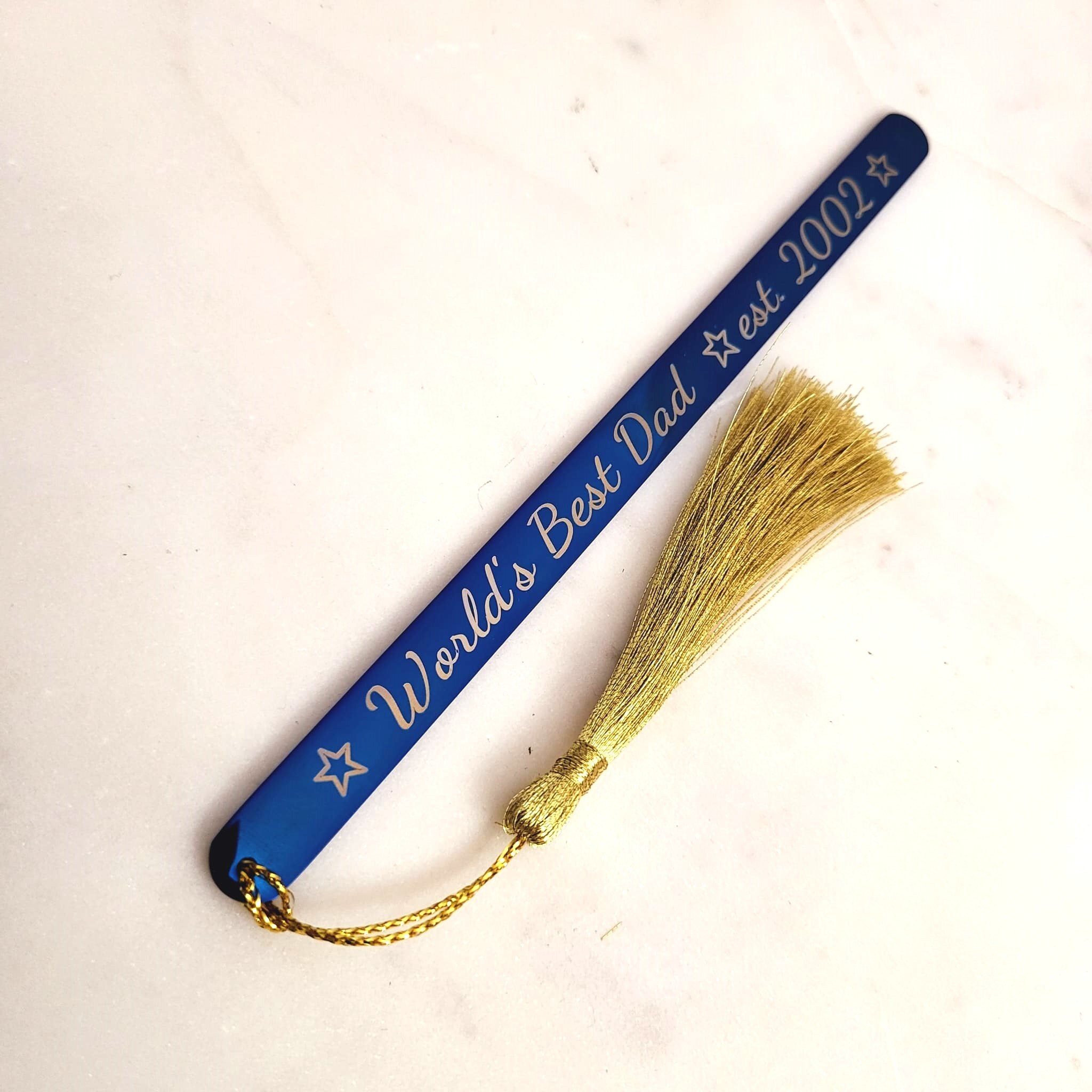 Worlds Best Dad Bookmark. Customized Unique Dad Gifts for Fathers Day ...