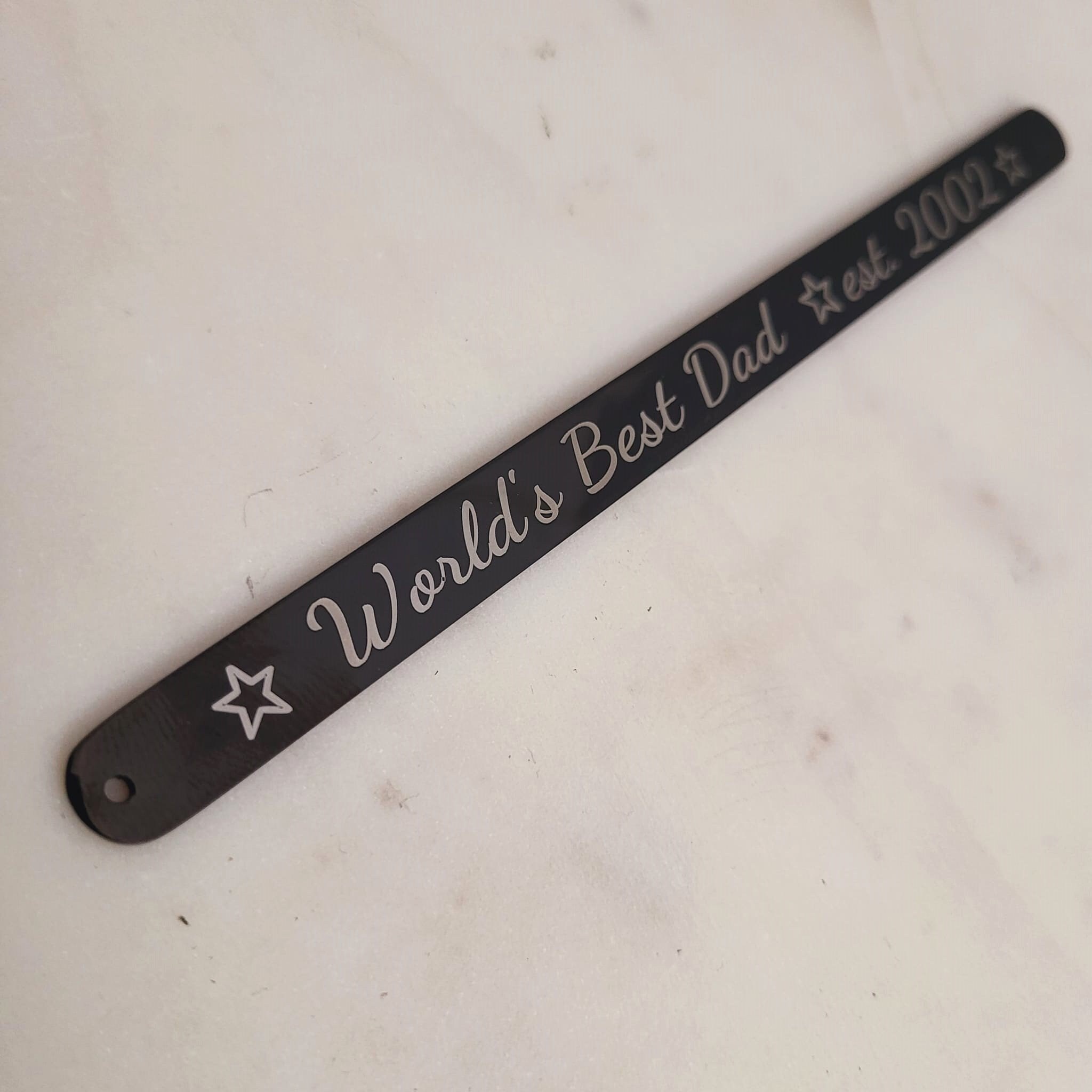 Worlds Best Dad Bookmark. Customized Unique Dad Gifts for Fathers Day ...