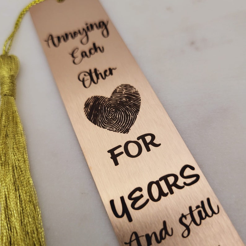 Annoying Each Other for Years Funny Anniversary Bookmark With Your ...