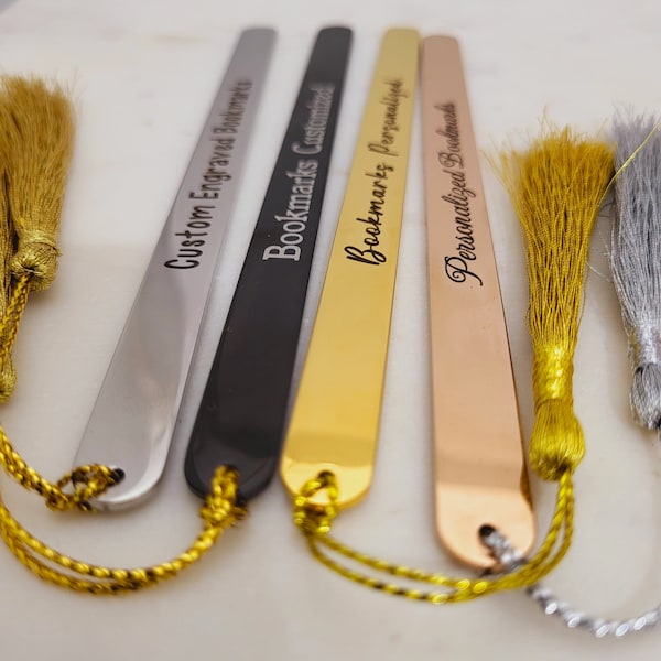 Custom Bookmarks - Etsy