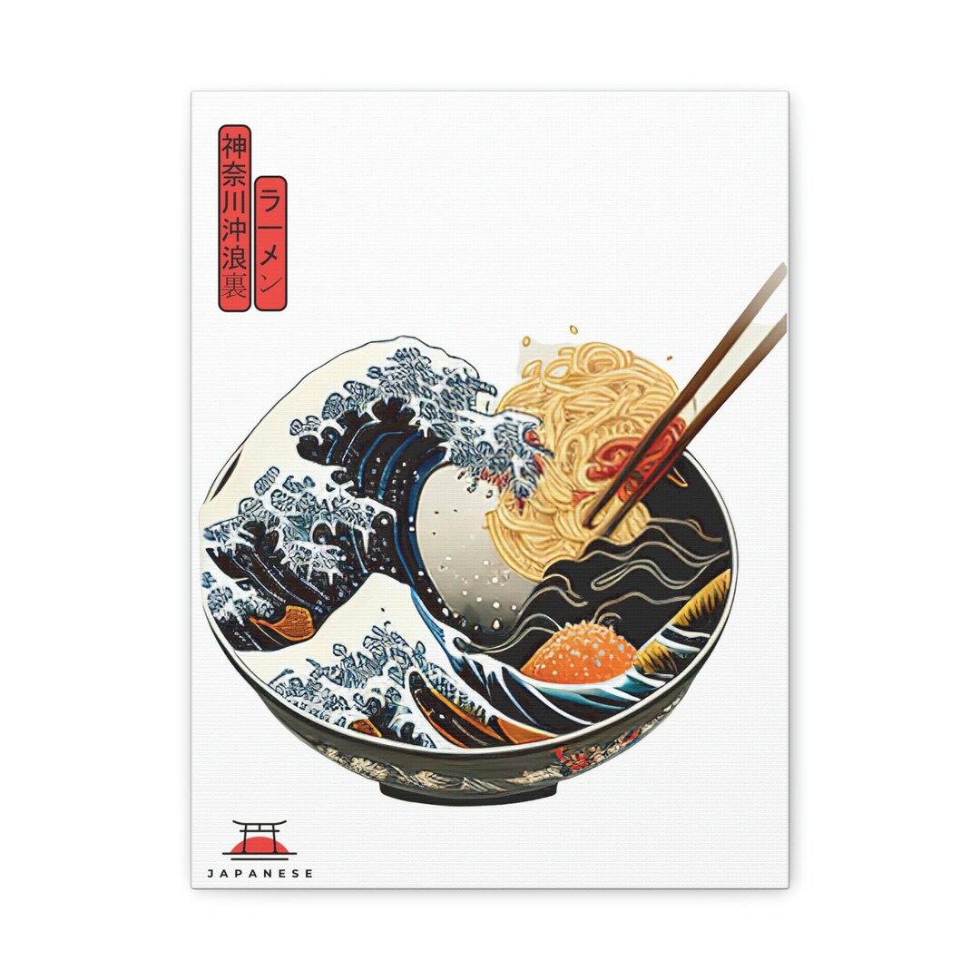 The Great Wave off Kanagawa, Great Ramen off Kanagawa Noodle Bowl ...